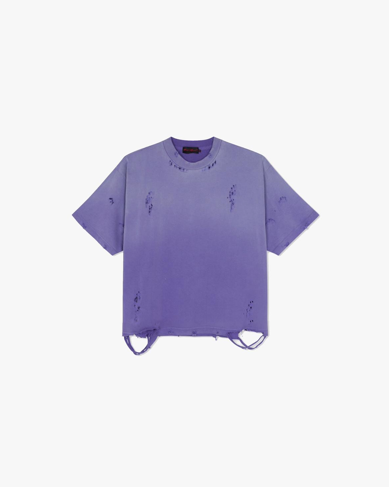 Distressed Washed Crop T Shirt | Funeral Apparel